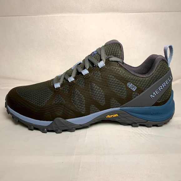 Merrell | Shoes | Merrell Siren 3 Waterproof Hiking Shoes Green Grey ...